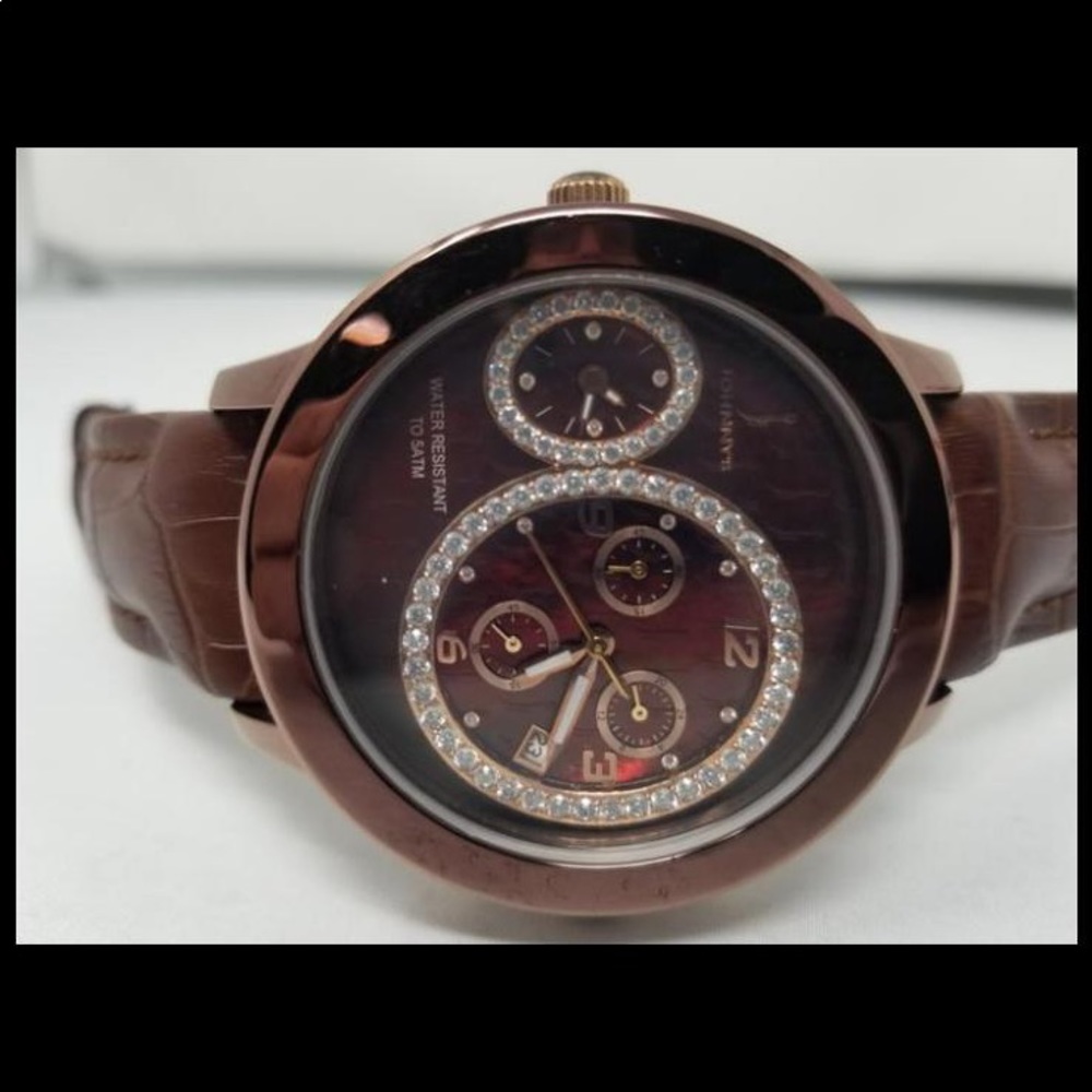 Johnny Dang Signature Dial Brown Toned Watch - Gem